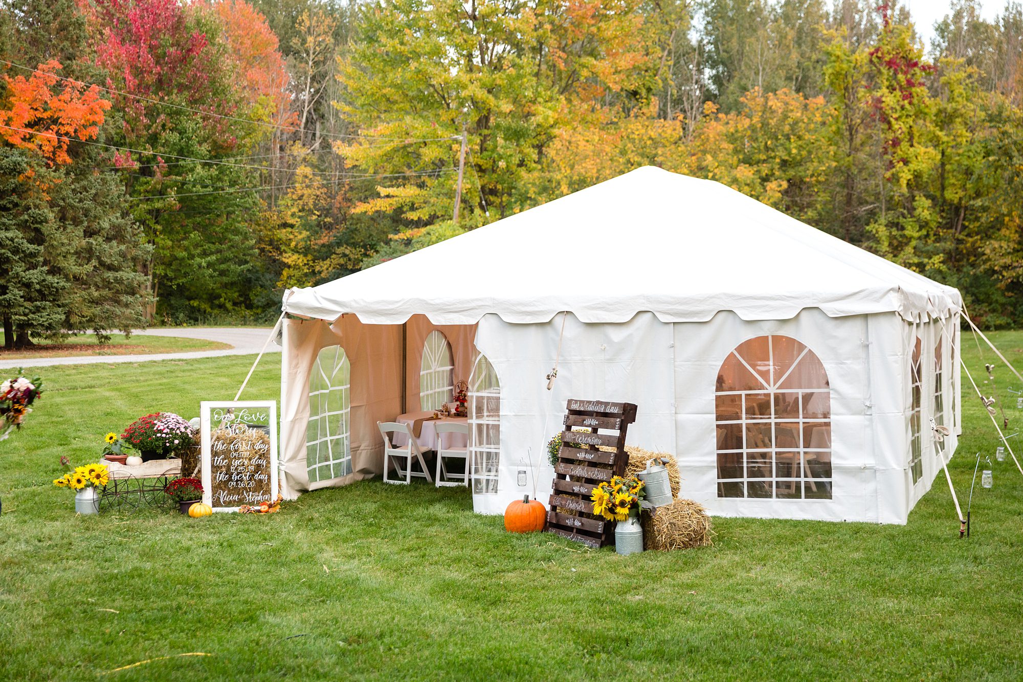 Rustic Autumn Family Farm Wedding in Ottawa, Ontario